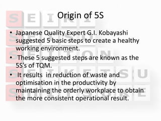 Metrology and quality control 5S. | PPT