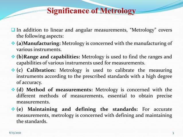 Metrology concepts and standards | PPTX
