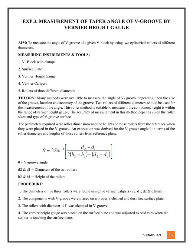 METROLOGY LAB MANUAL 26 12-16 | PDF | Physics | Science