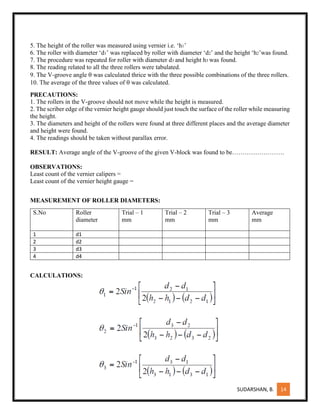 METROLOGY LAB MANUAL 26 12-16 | PDF
