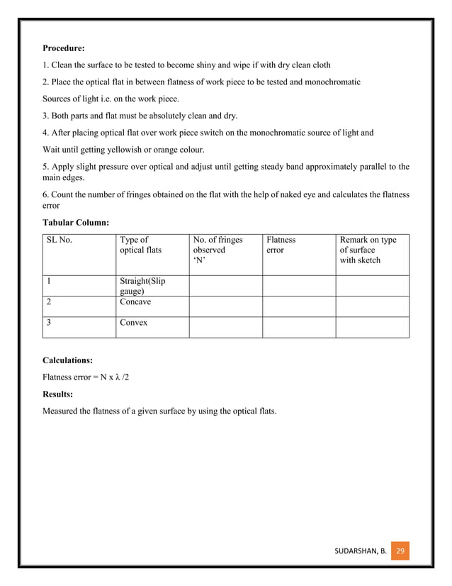 METROLOGY LAB MANUAL 26 12-16 | PDF | Physics | Science
