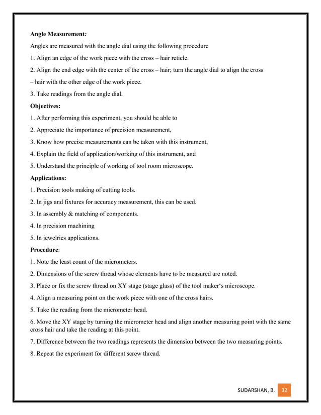 METROLOGY LAB MANUAL 26 12-16 | PDF | Physics | Science
