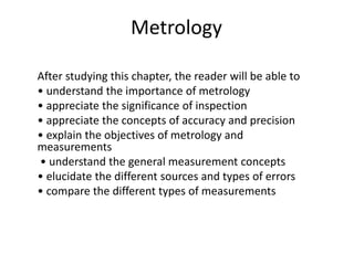 Metrology introduction | PPT