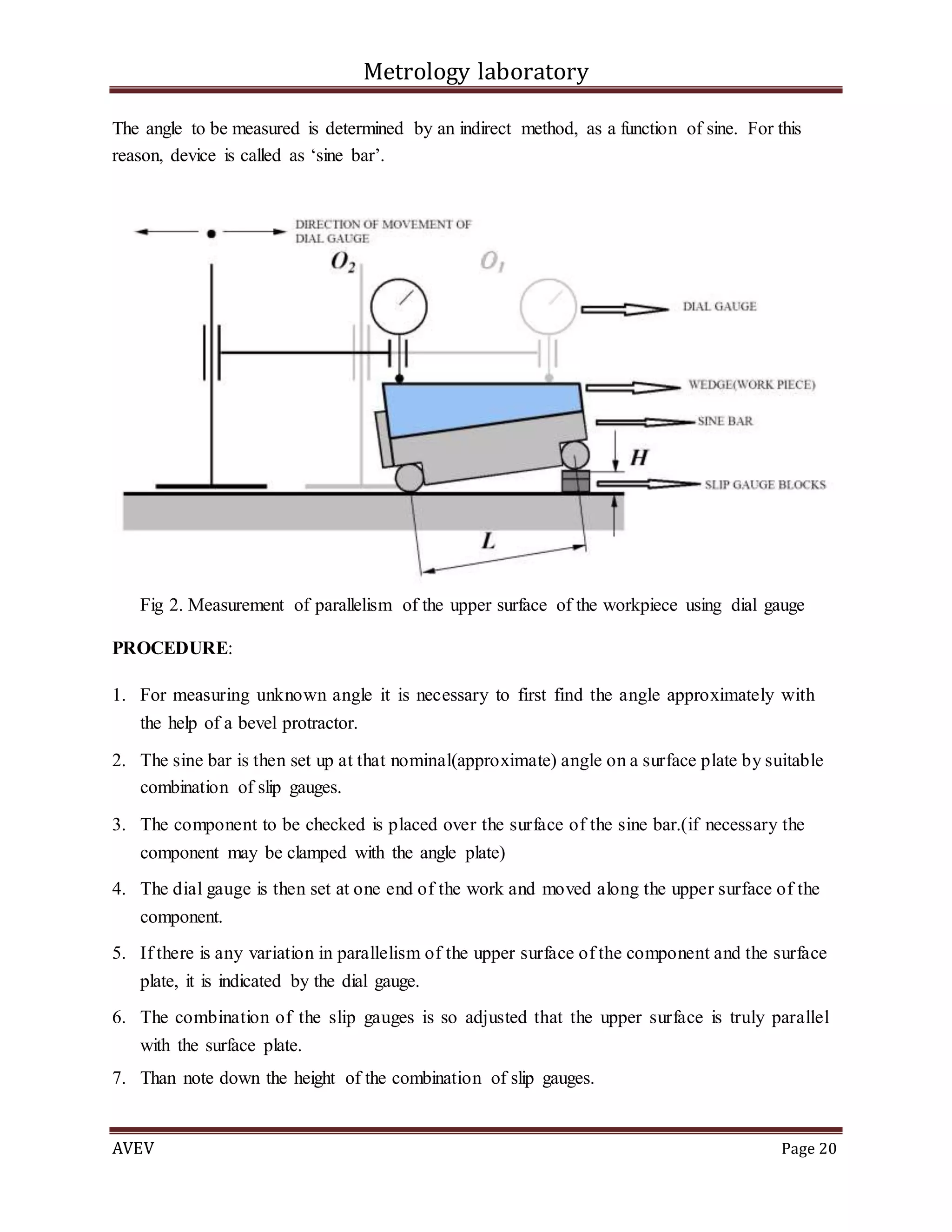 Metrology lab manual for marine engineering | DOCX