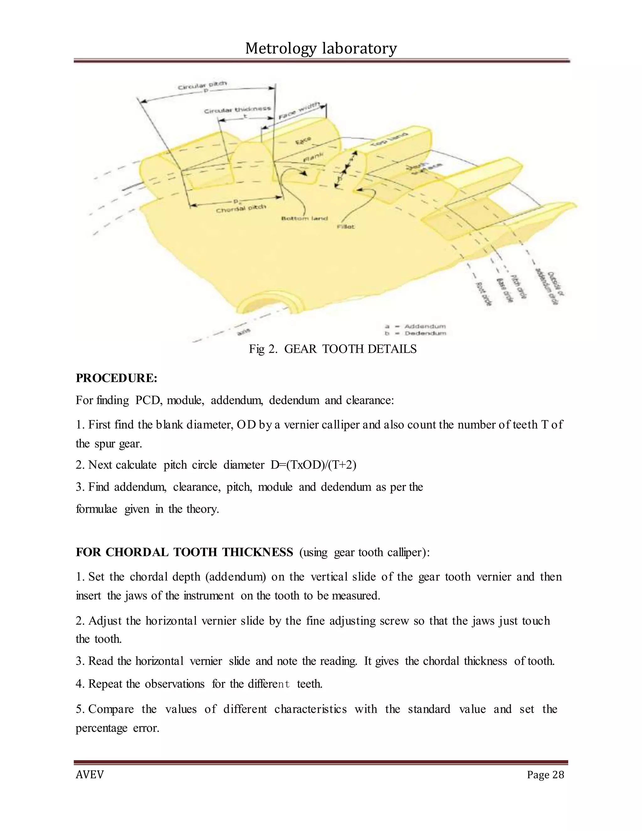 Metrology lab manual for marine engineering | DOCX