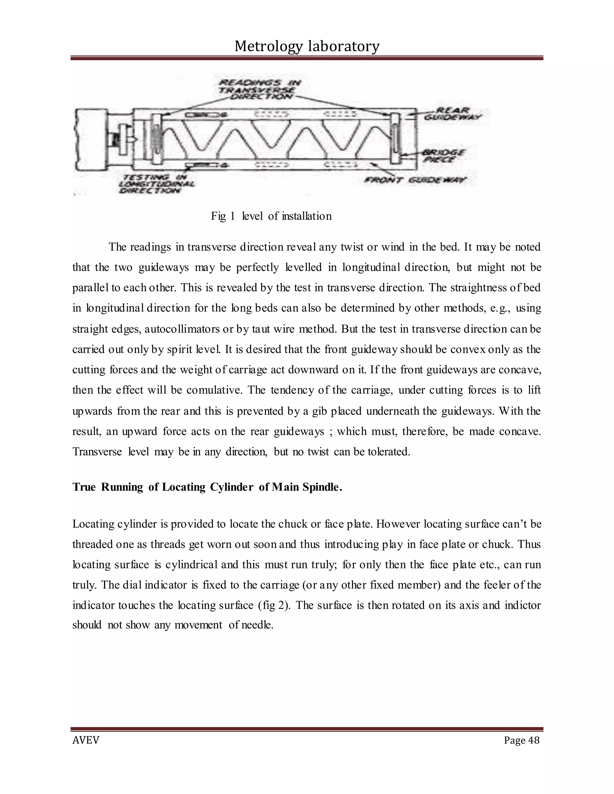 Metrology lab manual for marine engineering | PDF