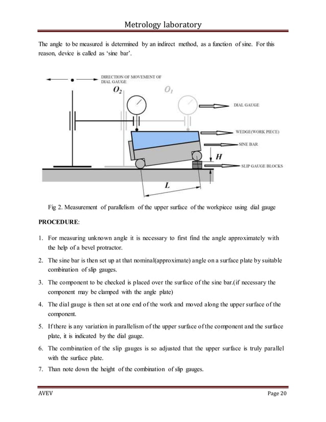 Metrology lab manual for marine engineering | PDF
