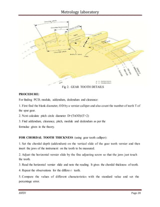Metrology lab manual for marine engineering | DOCX