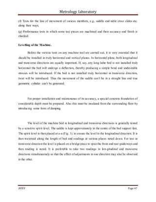 Metrology lab manual for marine engineering | DOCX