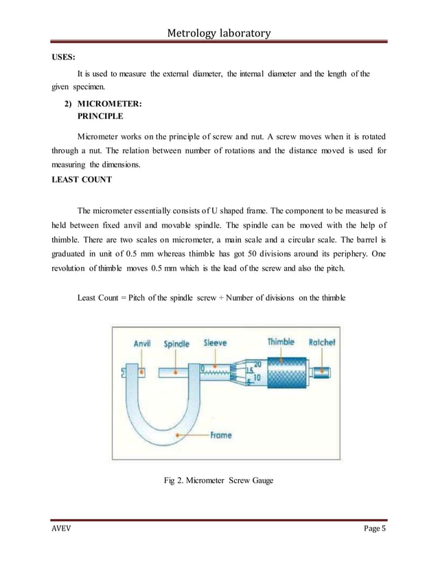 Metrology lab manual for marine engineering | PDF