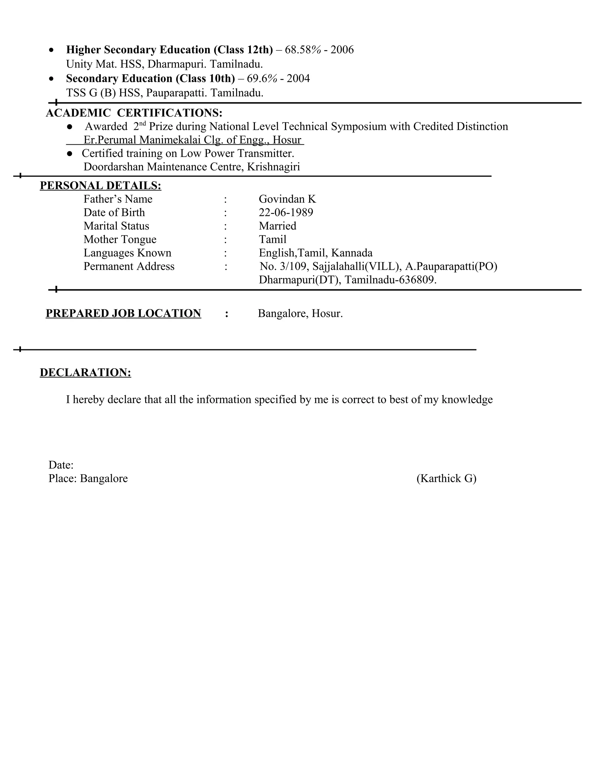 Metrology manager resume | DOC