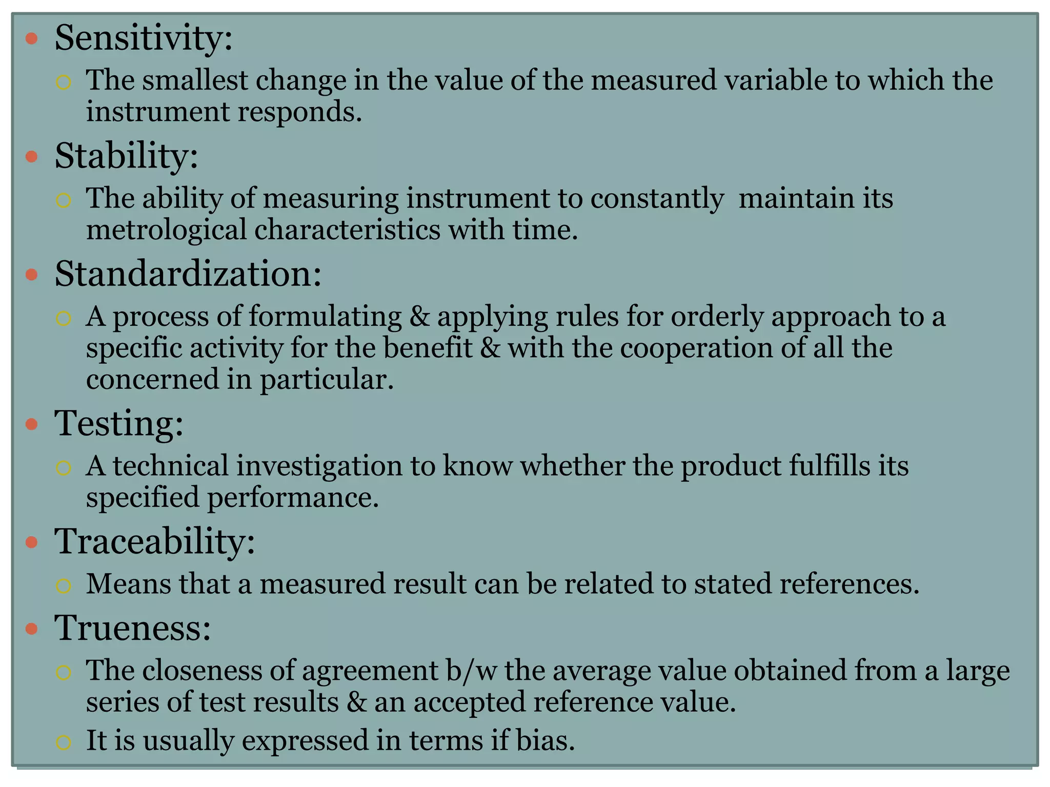 Metrology & measurement | PPTX