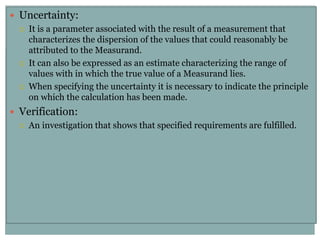 Metrology & measurement | PPTX
