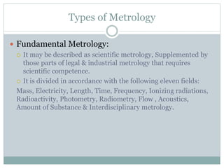 Metrology & measurement | PPTX
