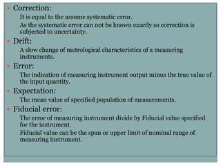 Metrology & measurement | PPTX