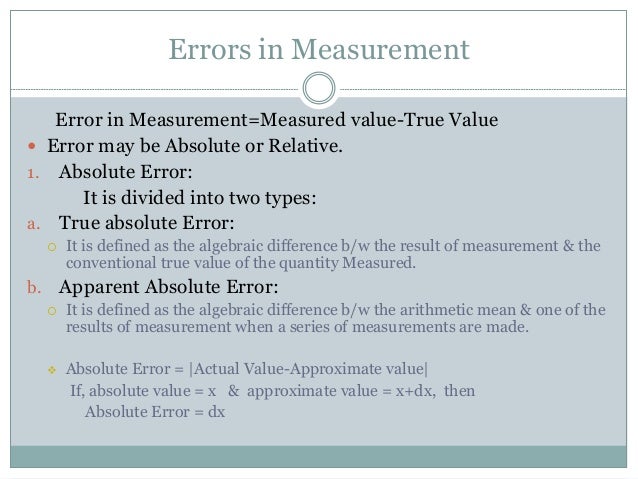 Metrology & measurement