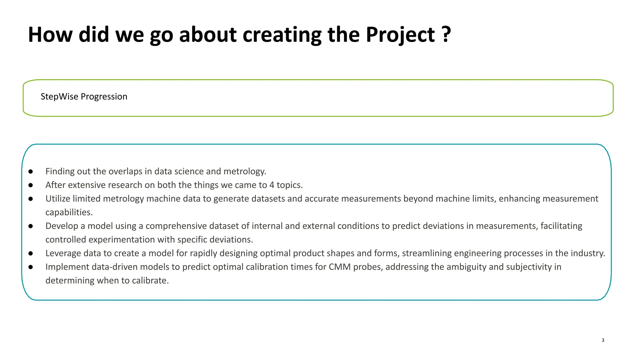 Metrology Project PresentationPresentation | PDF