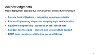 Metrology sampling models using tool sensor data | PPT