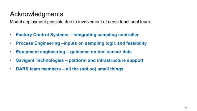 Metrology sampling models using tool sensor data | PPT