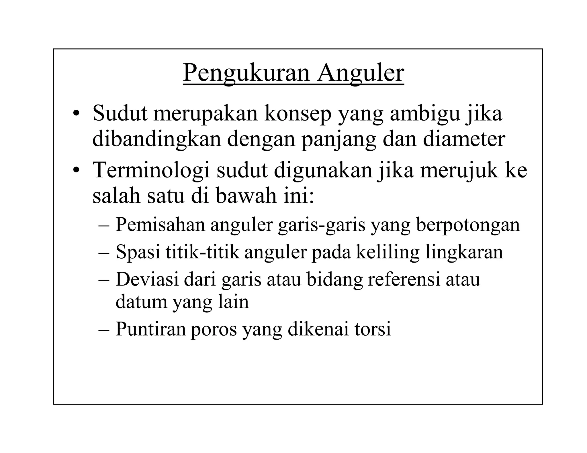 Metrology sudut | PDF