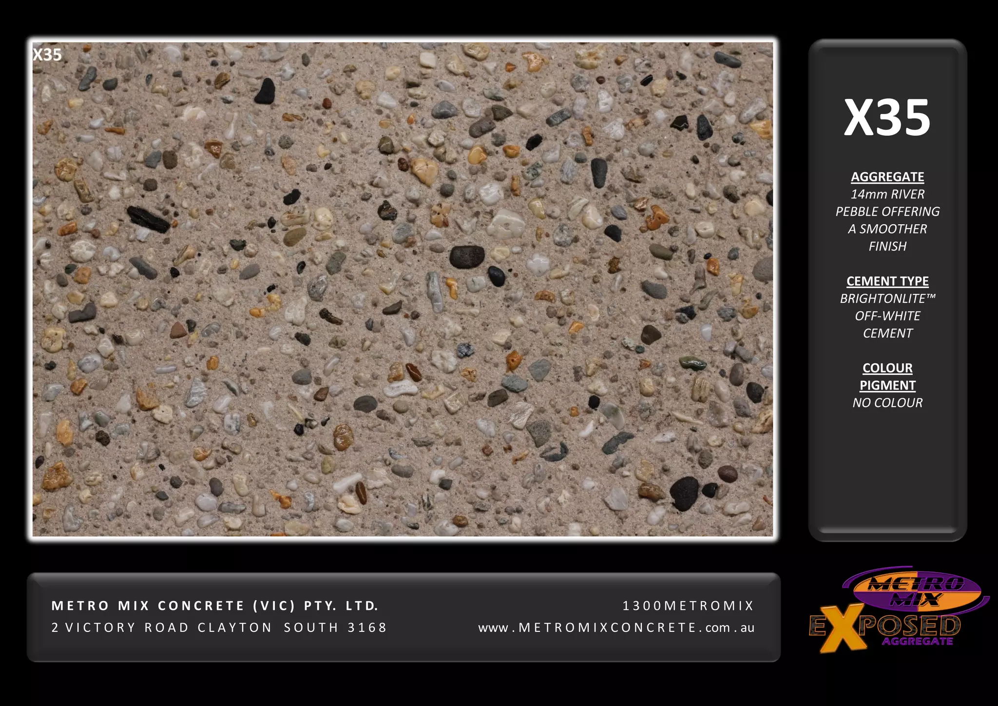 Metro Mix Concrete - Exposed Aggregate Concrete Catalogue | PDF