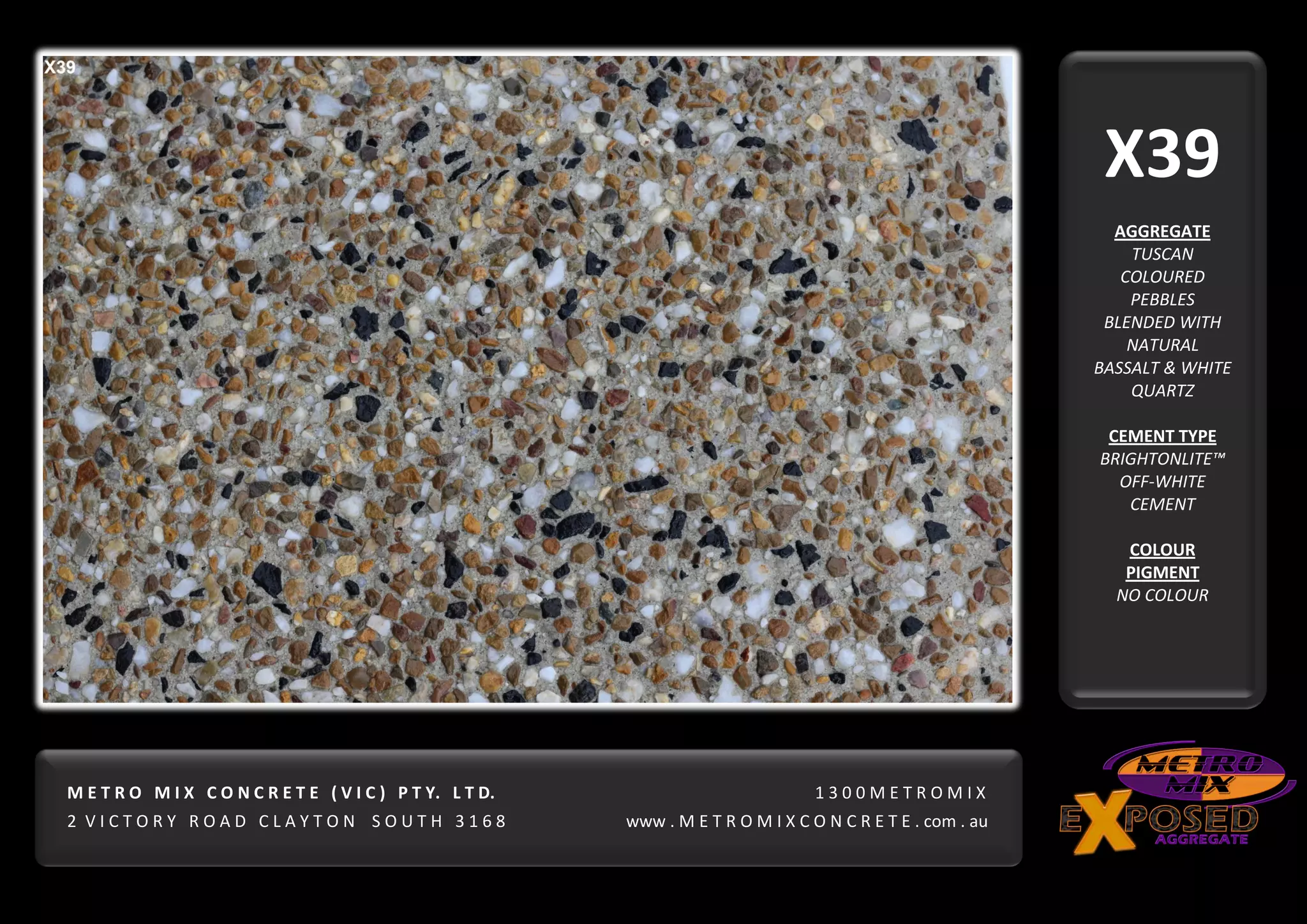 Metro Mix Concrete - Exposed Aggregate Concrete Catalogue | PDF