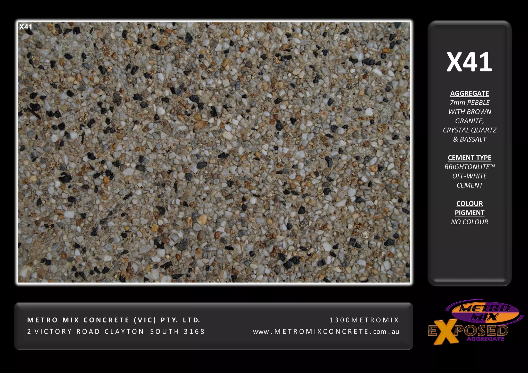 Metro Mix Concrete - Exposed Aggregate Concrete Catalogue | PDF