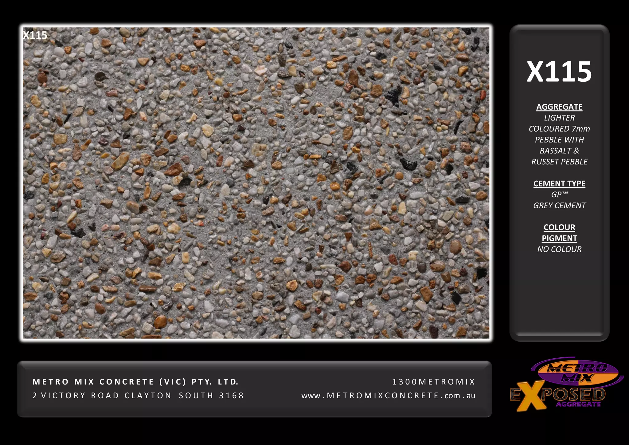 Metro Mix Concrete - Exposed Aggregate Concrete Catalogue | PDF