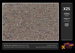 Metro Mix Concrete - Exposed Aggregate Concrete Catalogue | PDF