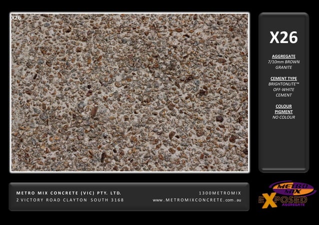 Metro Mix Concrete - Exposed Aggregate Concrete Catalogue | PDF ...