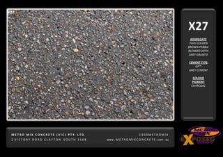 Metro Mix Concrete - Exposed Aggregate Concrete Catalogue | PDF