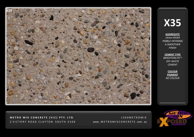 Metro Mix Concrete - Exposed Aggregate Concrete Catalogue | PDF ...