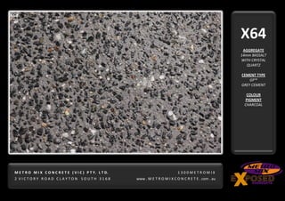 Metro Mix Concrete - Exposed Aggregate Concrete Catalogue | PDF