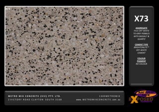 Metro Mix Concrete - Exposed Aggregate Concrete Catalogue | PDF