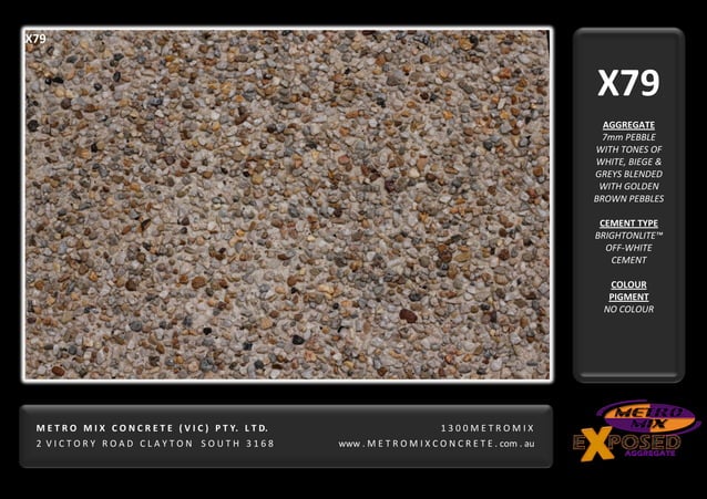 Metro Mix Concrete - Exposed Aggregate Concrete Catalogue | PDF ...