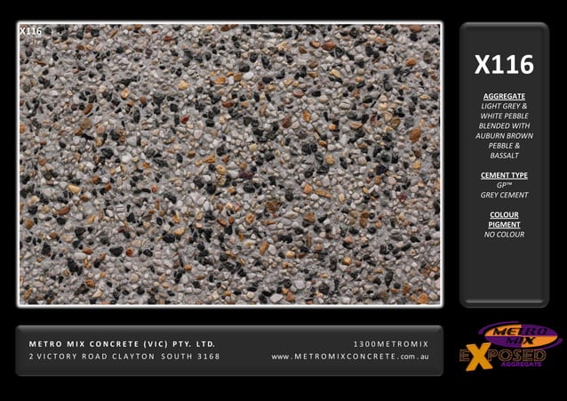 Metro Mix Concrete - Exposed Aggregate Concrete Catalogue | PDF ...
