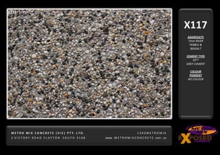 Metro Mix Concrete - Exposed Aggregate Concrete Catalogue | PDF