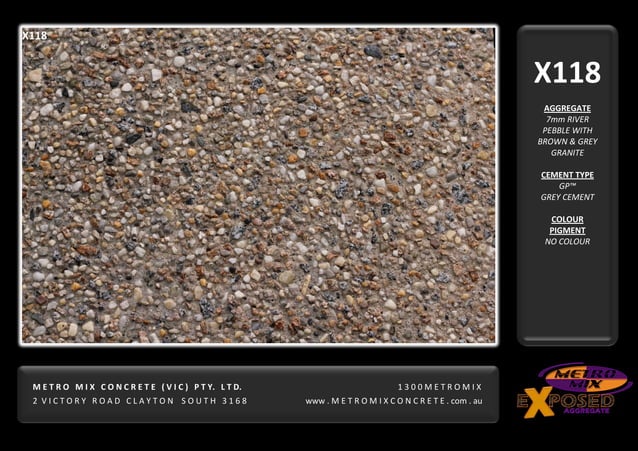 Metro Mix Concrete - Exposed Aggregate Concrete Catalogue | PDF ...