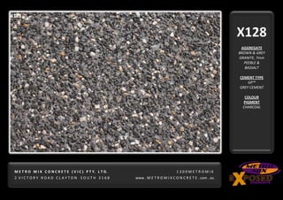 Metro Mix Concrete - Exposed Aggregate Concrete Catalogue | PDF