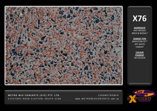 Metro Mix Concrete - Exposed Aggregate Concrete Catalogue | PDF