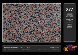 Metro Mix Concrete - Exposed Aggregate Concrete Catalogue | PDF