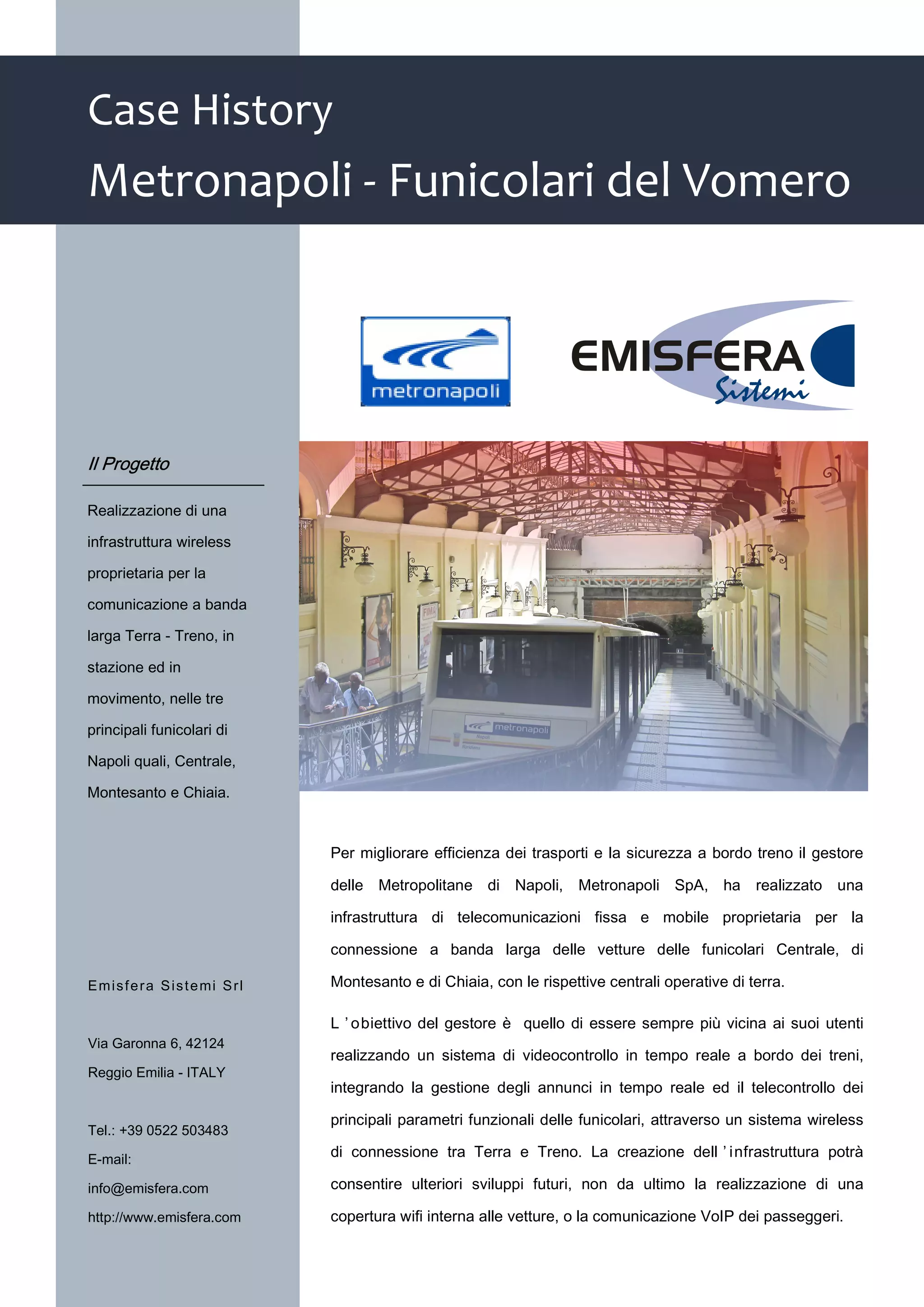 Metronapoli - Funicolari del Vomero | PDF