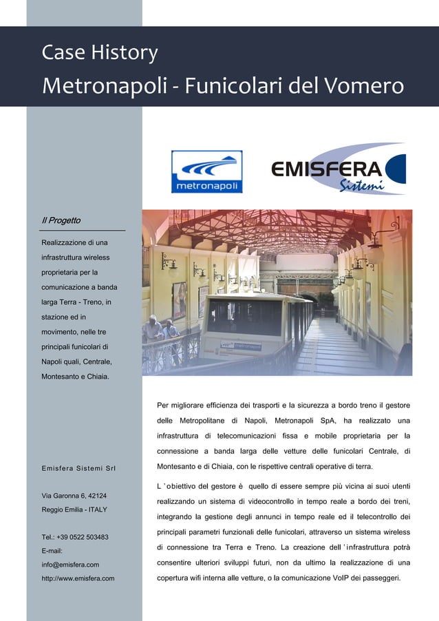 Metronapoli - Funicolari del Vomero | PDF