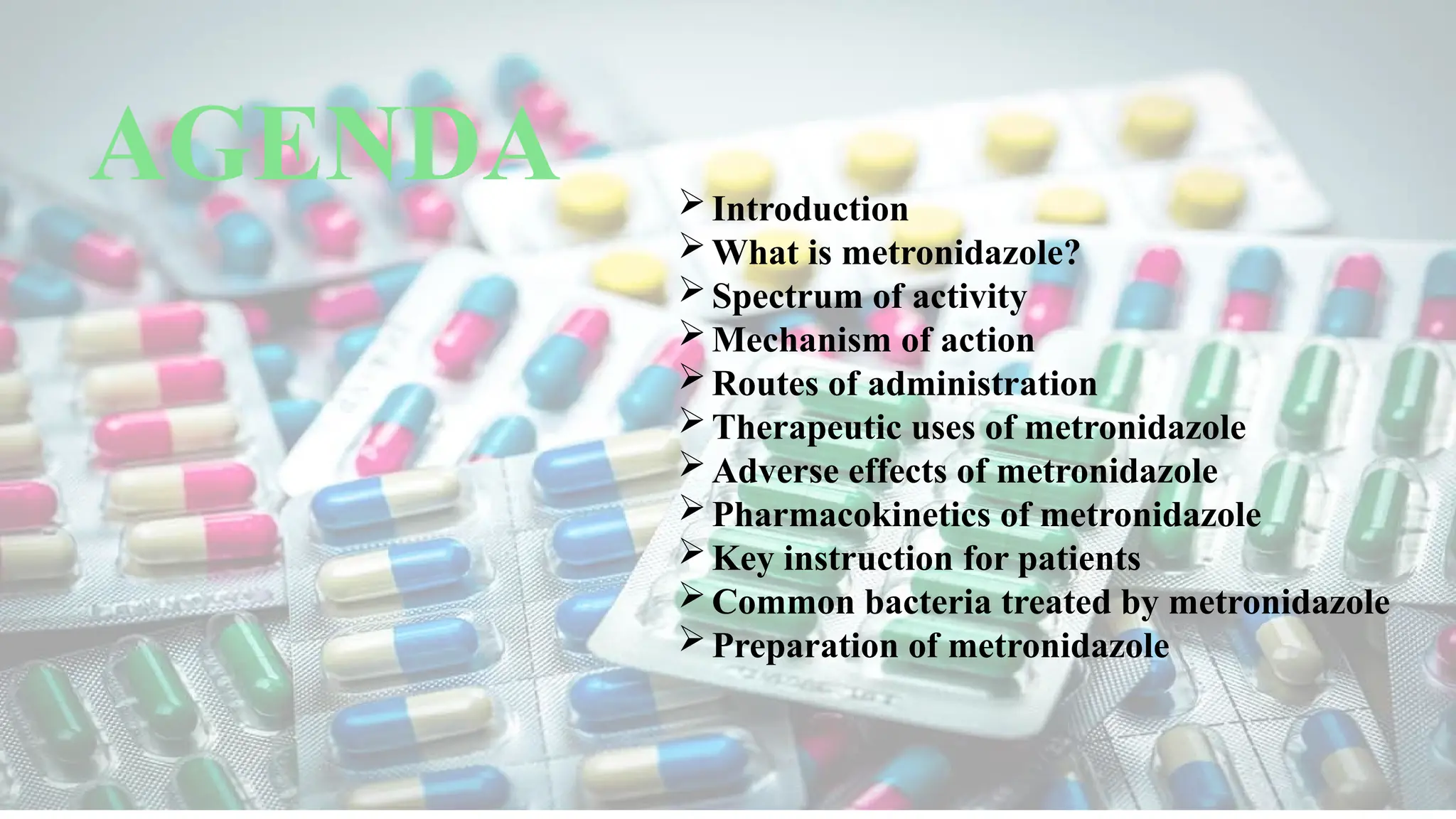 Antibiotics - Metronidazole(An overview) | PPTX