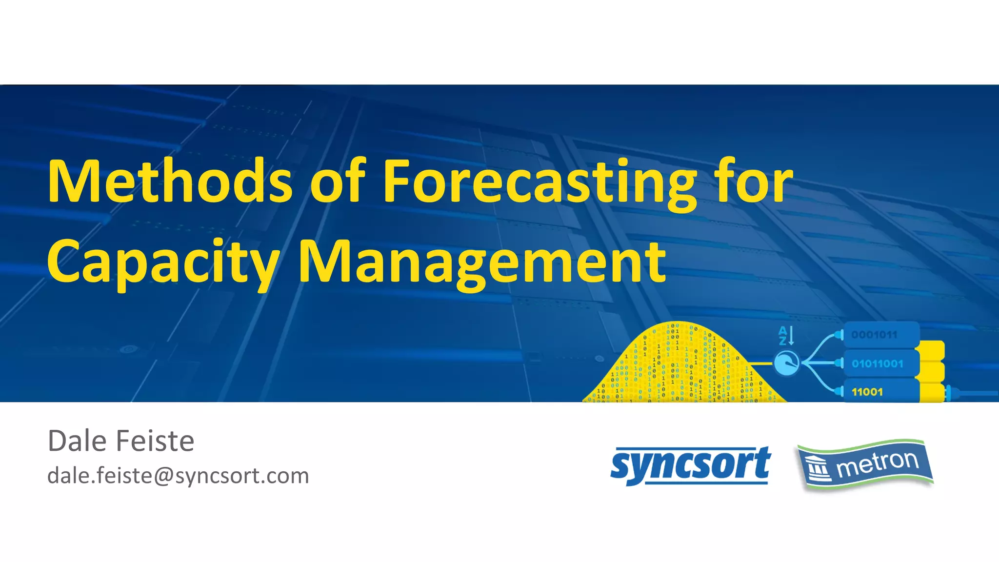 Methods of Forecasting for Capacity Management | PDF