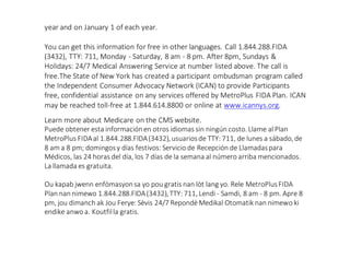 MetroPlus FIDA Plan | MetroPlus | PPT