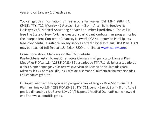 MetroPlus FIDA Plan | MetroPlus | PPT