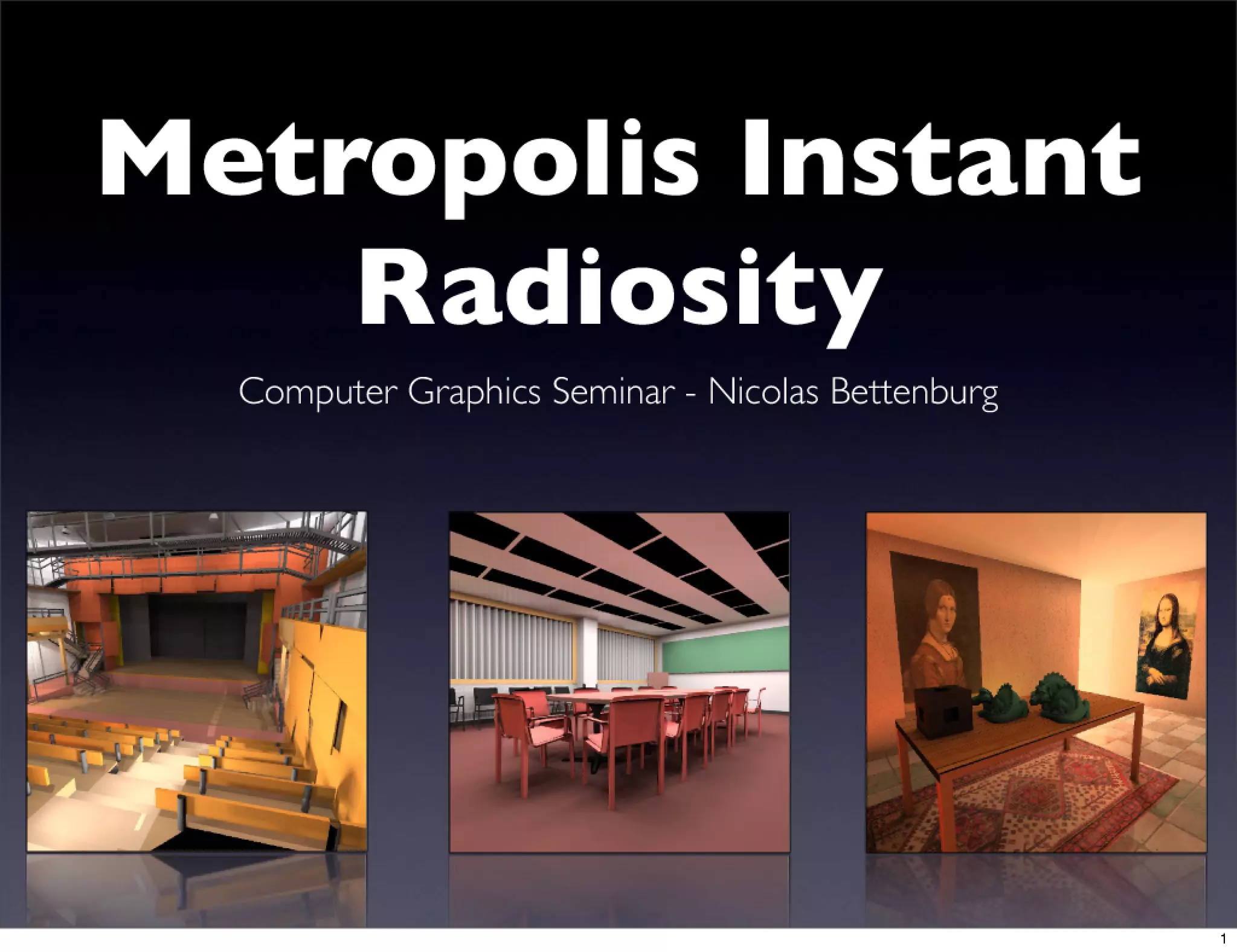Metropolis Instant Radiosity | PPT