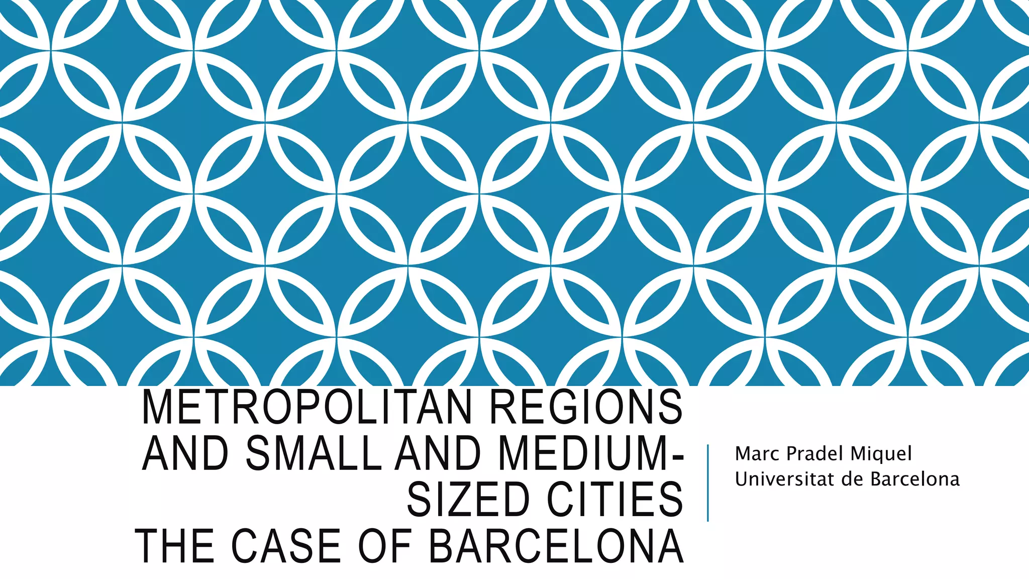Metropolitan regions and small and medium sized cities | PPT