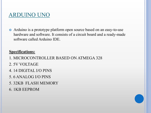 Arduino Based Collision Prevention Warning System Ppt 